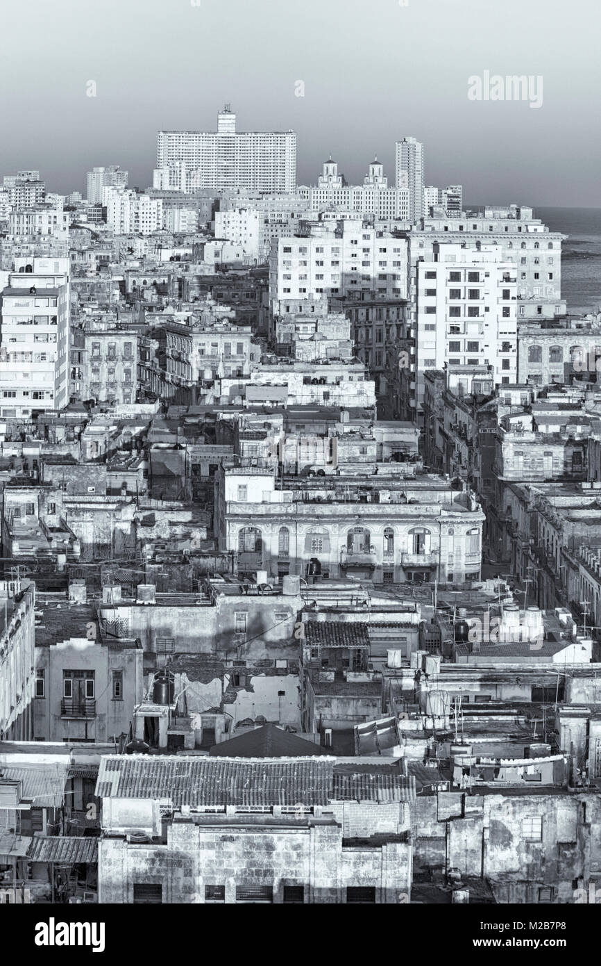Contrast of old traditional buildings and modern blocks - street and ...