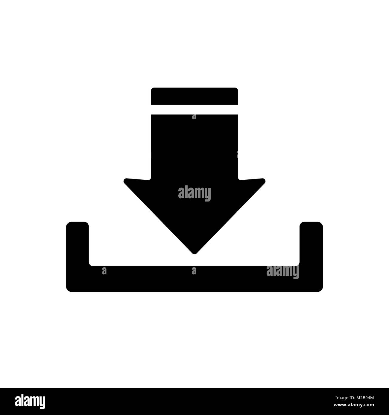 Upload button icon Stock Vector Image & Art - Alamy