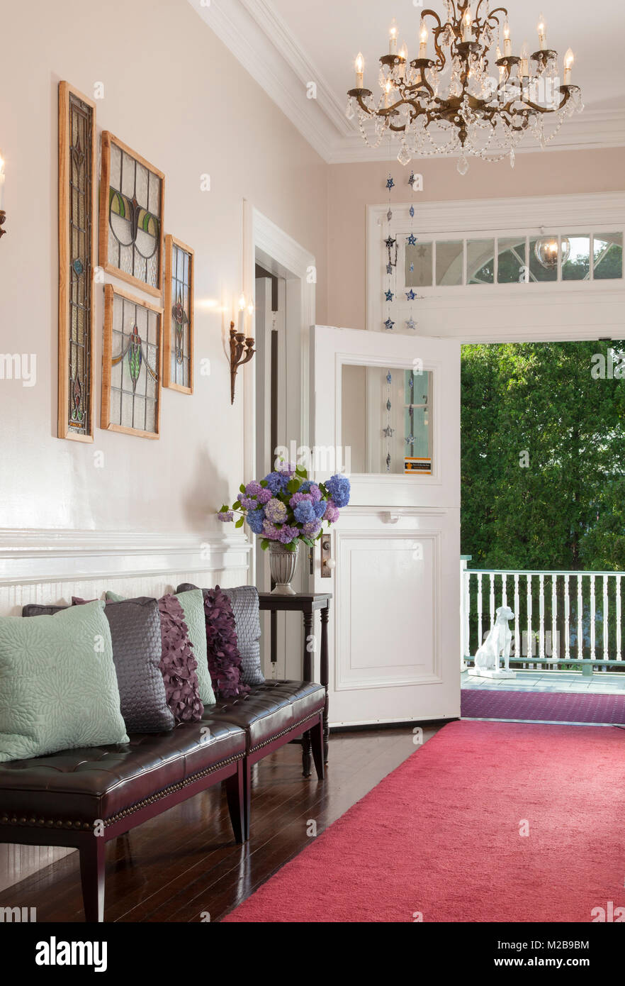Foyer at Admiral Sims Inn,Newport,Rhode Island Stock Photo - Alamy