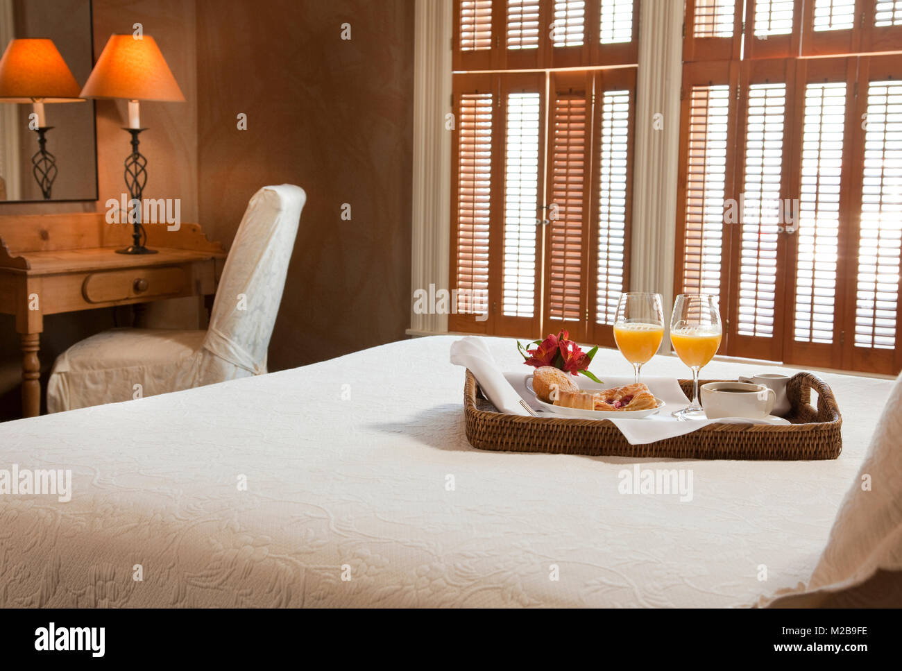 Breakfast in bed,Carter House Inns,Eureka,California Stock Photo - Alamy