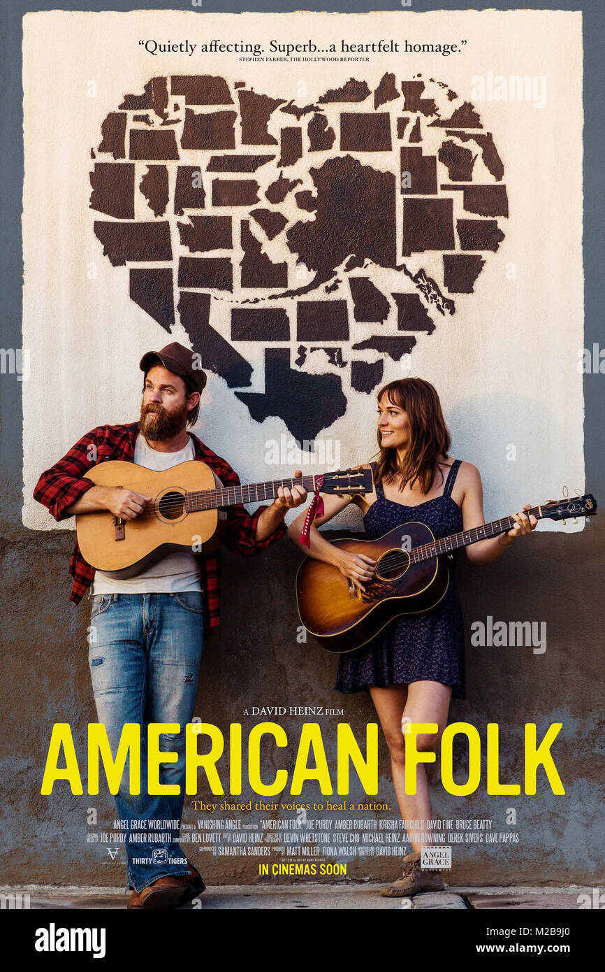AMERICAN FOLK, poster, from left, Joe Purdy, Amber Rubarth, 2017. ©Good ...