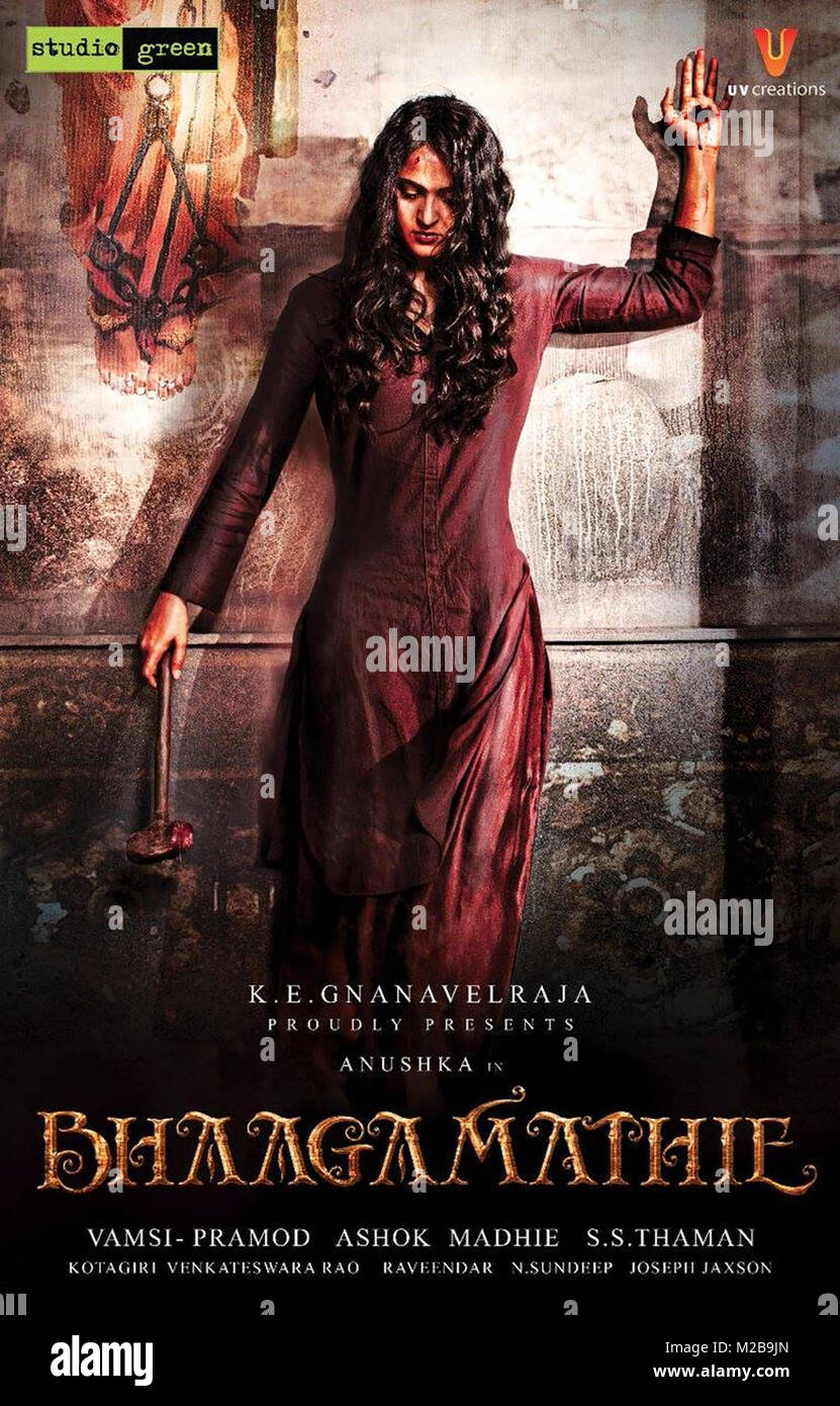 BHAAGAMATHIE, Indian poster in English, Anushka Shetty, 2018. © UV ...