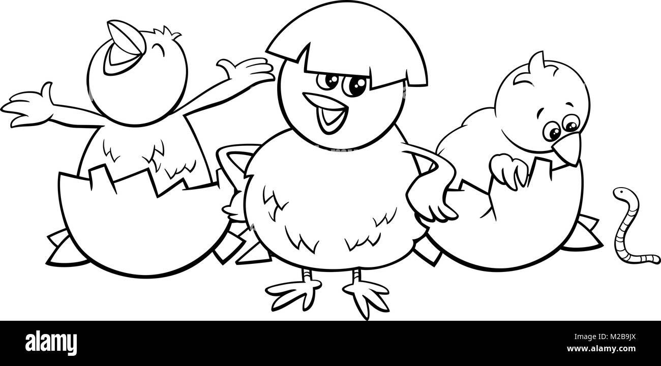 Chick hatching Black and White Stock Photos & Images - Alamy