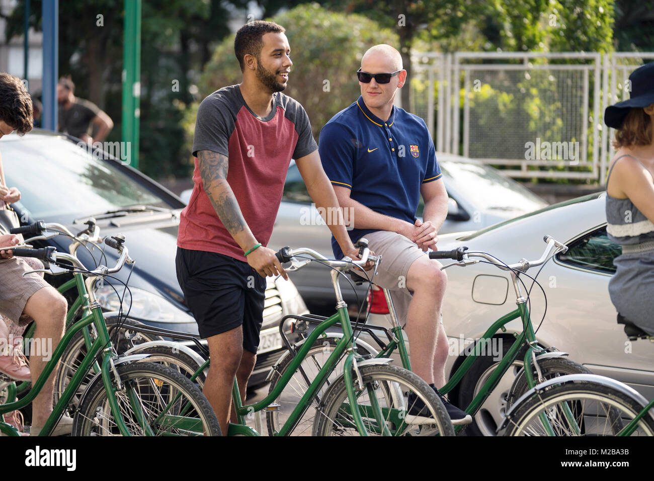 THE 15:17 TO PARIS, from left: Anthony Sadler, Spencer Stone, 2018. ph ...