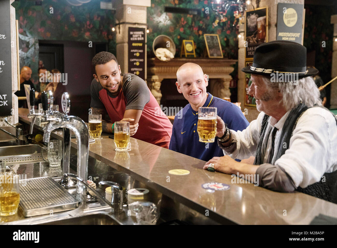 THE 15:17 TO PARIS, Anthony Sadler (left), Spencer Stone (center), 2018 ...