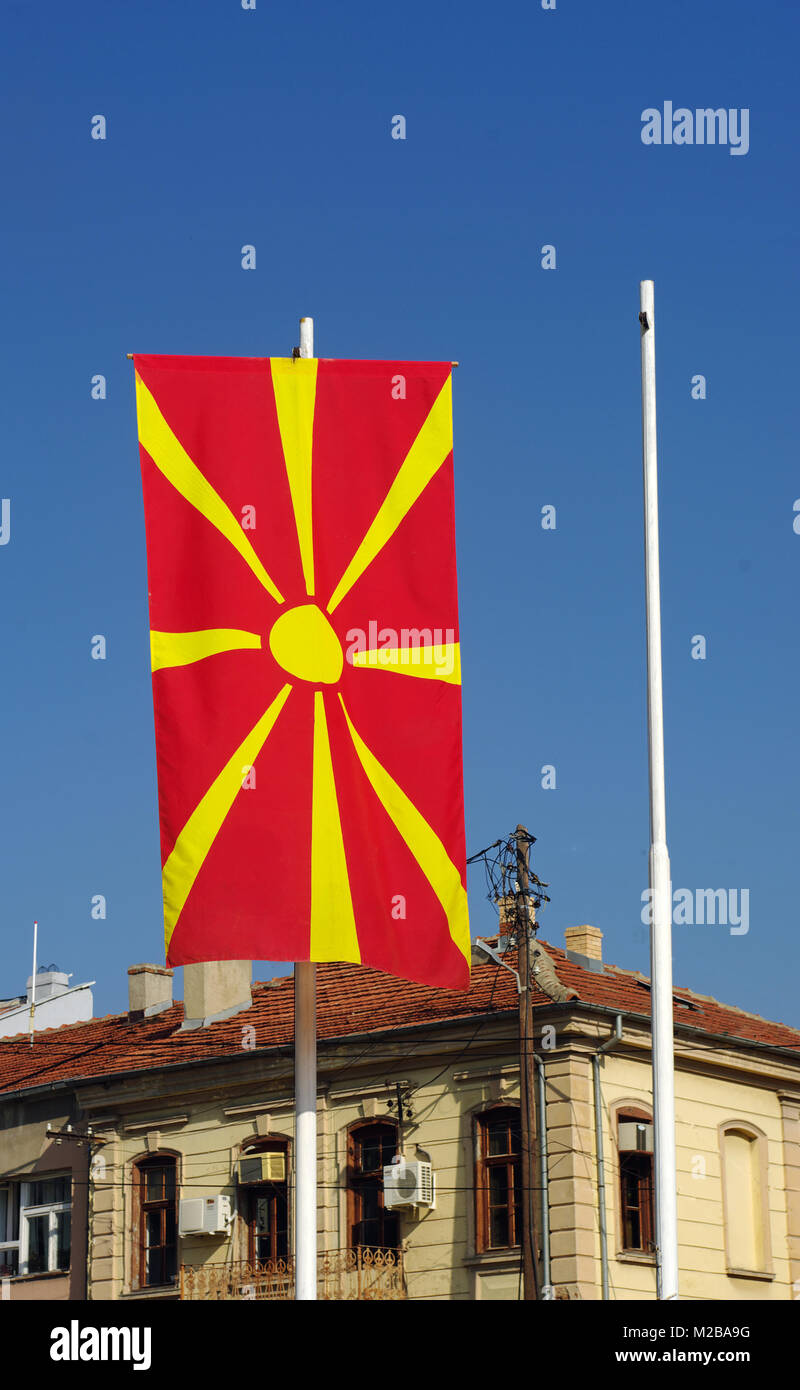 Bitola, Macedonia, Flag Stock Photo - Alamy