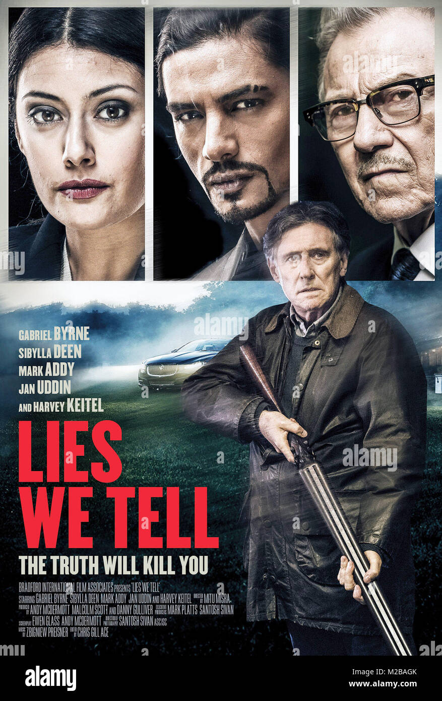 LIES WE TELL, poster, from left: Sibylla Deen, Jan Uddin, Gabriel Byrne ...