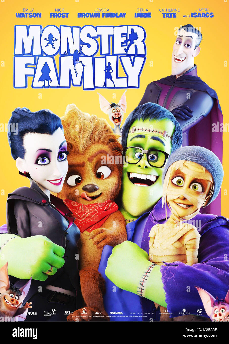 MONSTER FAMILY, (aka HAPPY FAMILY), poster, large figures, from left ...