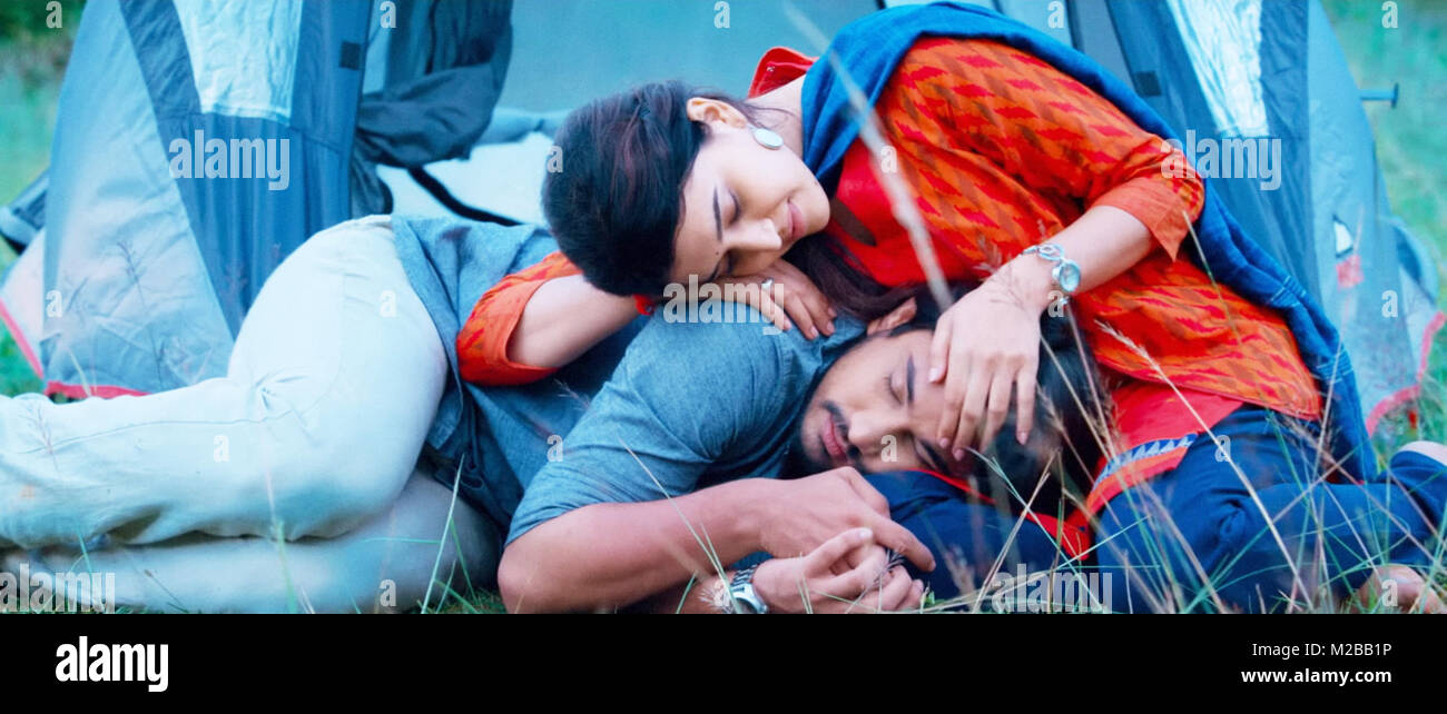 RANGULA RAATNAM, Chitra Shukla, atop Raj Tarun, 2018. ©Annapurna ...