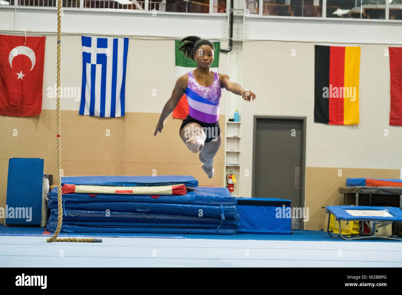 THE SIMONE BILES STORY: COURAGE TO SOAR, Jeante Godlock (as Simone ...