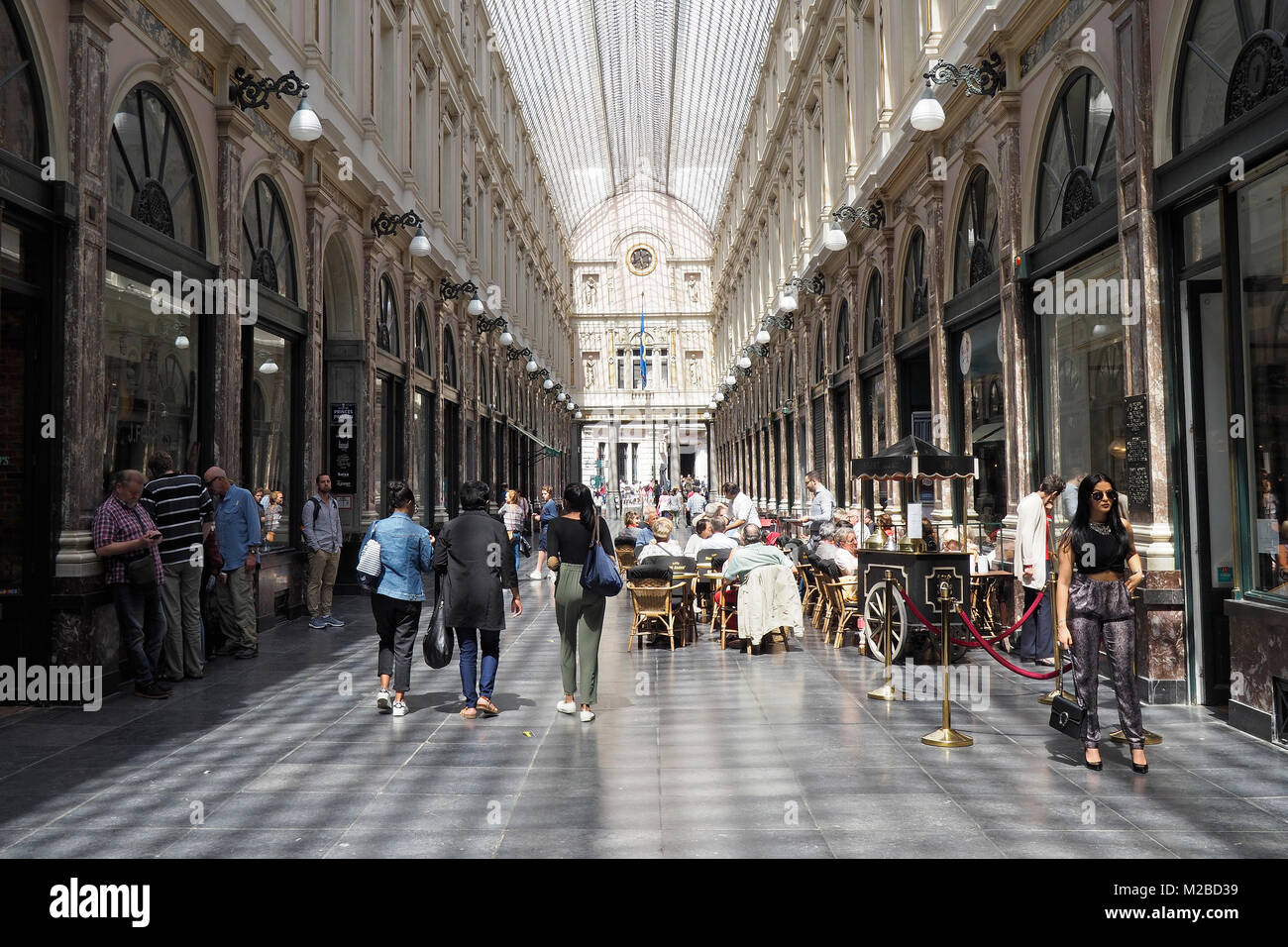 Galeries Royales Saint Hubert Brussels Stock Photo - Alamy