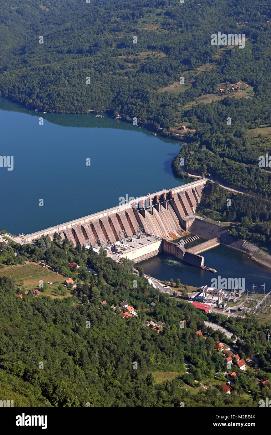 Hydroelectric power plant on river Perucac Serbia Stock Photo - Alamy