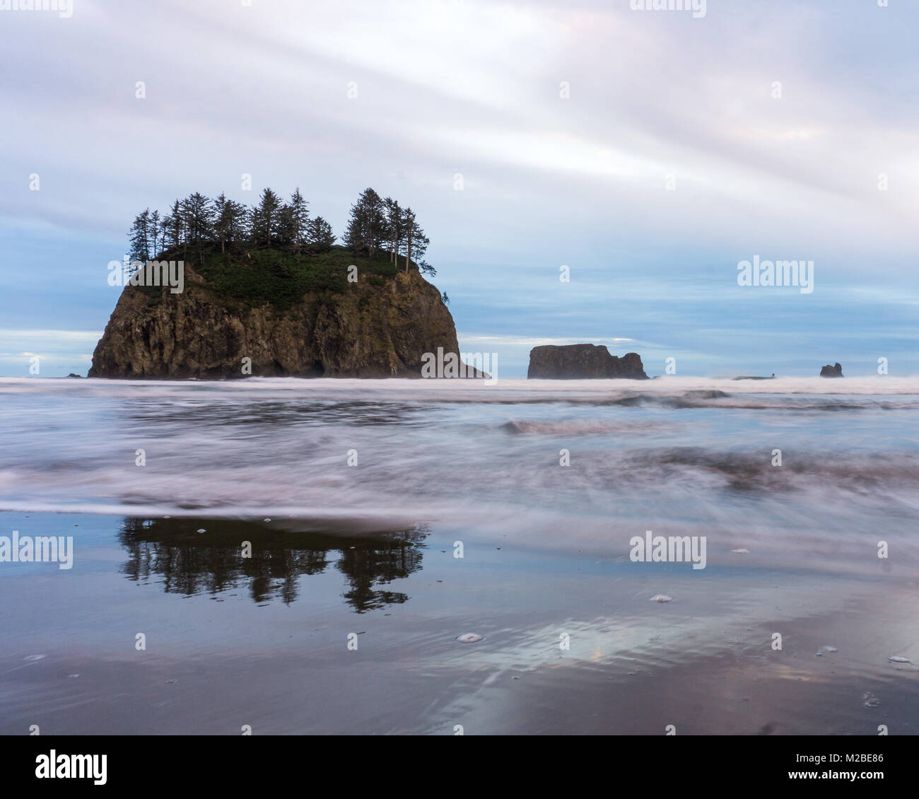 La Push's lonely Island, Washington State Stock Photo - Alamy