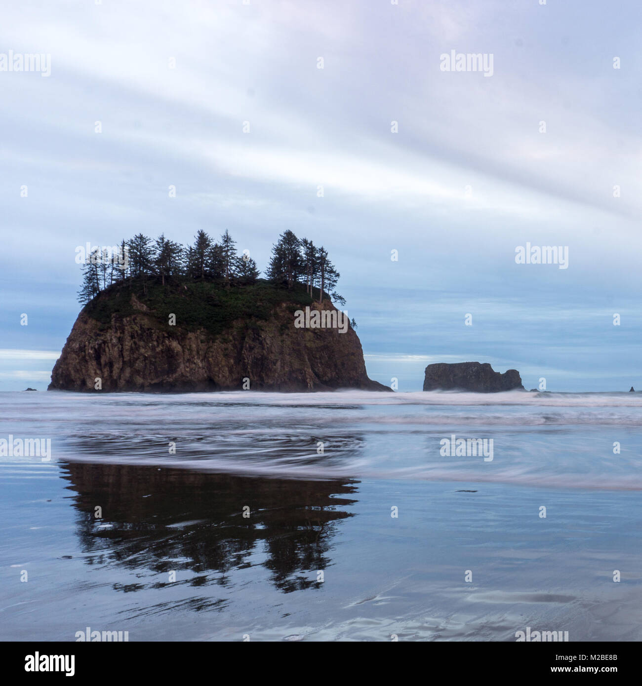 La Push's lonely Island, Washington State Stock Photo - Alamy