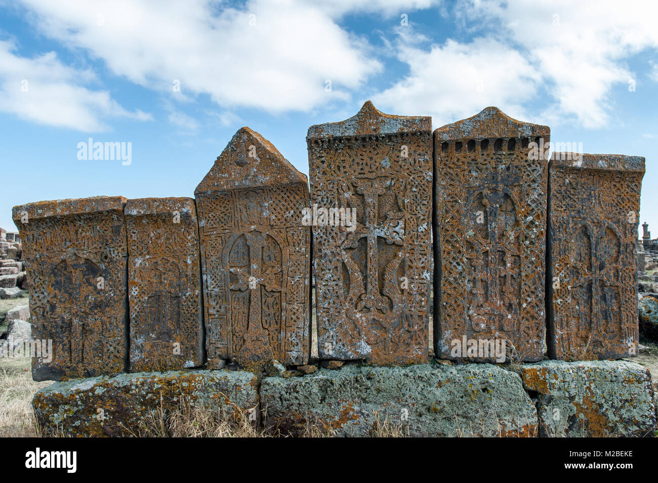 A khachkar or Armenian cross-stone is a carved, memorial stele bearing ...