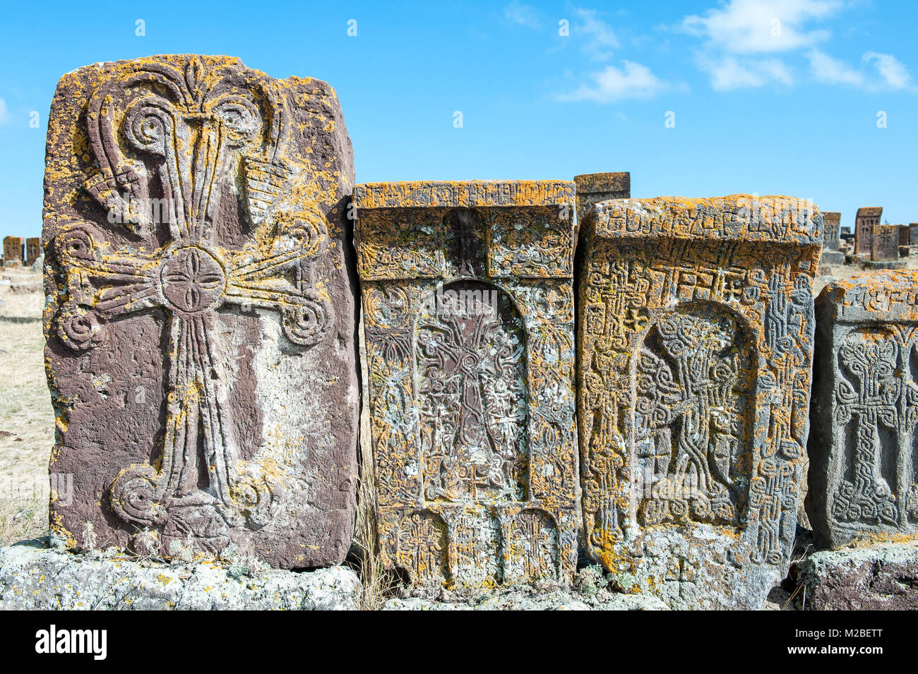 A khachkar or Armenian cross-stone is a carved, memorial stele bearing ...