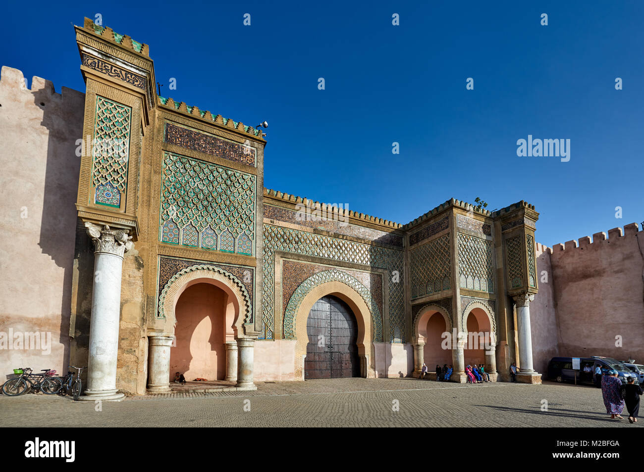 Bab Mansour city gate, Meknes, Morocco, Africa Stock Photo - Alamy