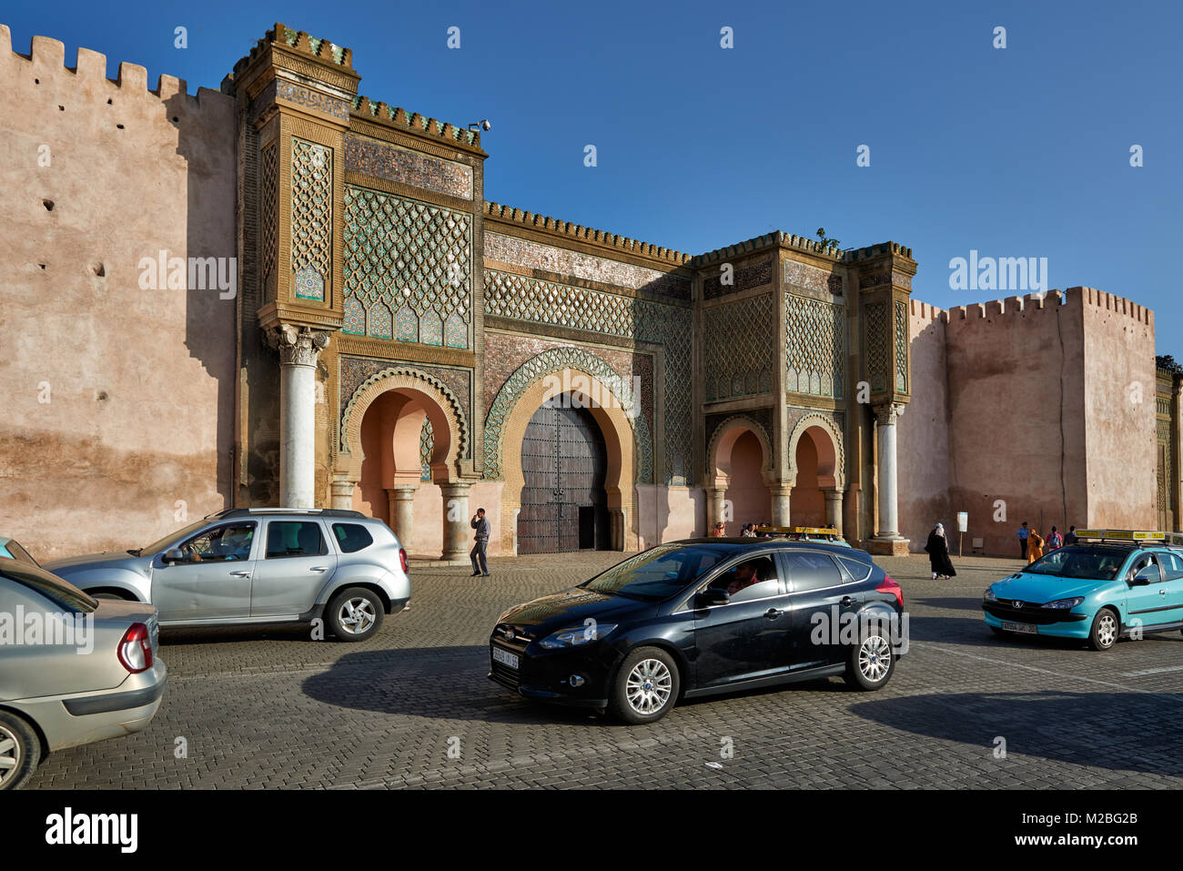 Bab Mansour city gate, Meknes, Morocco, Africa Stock Photo - Alamy