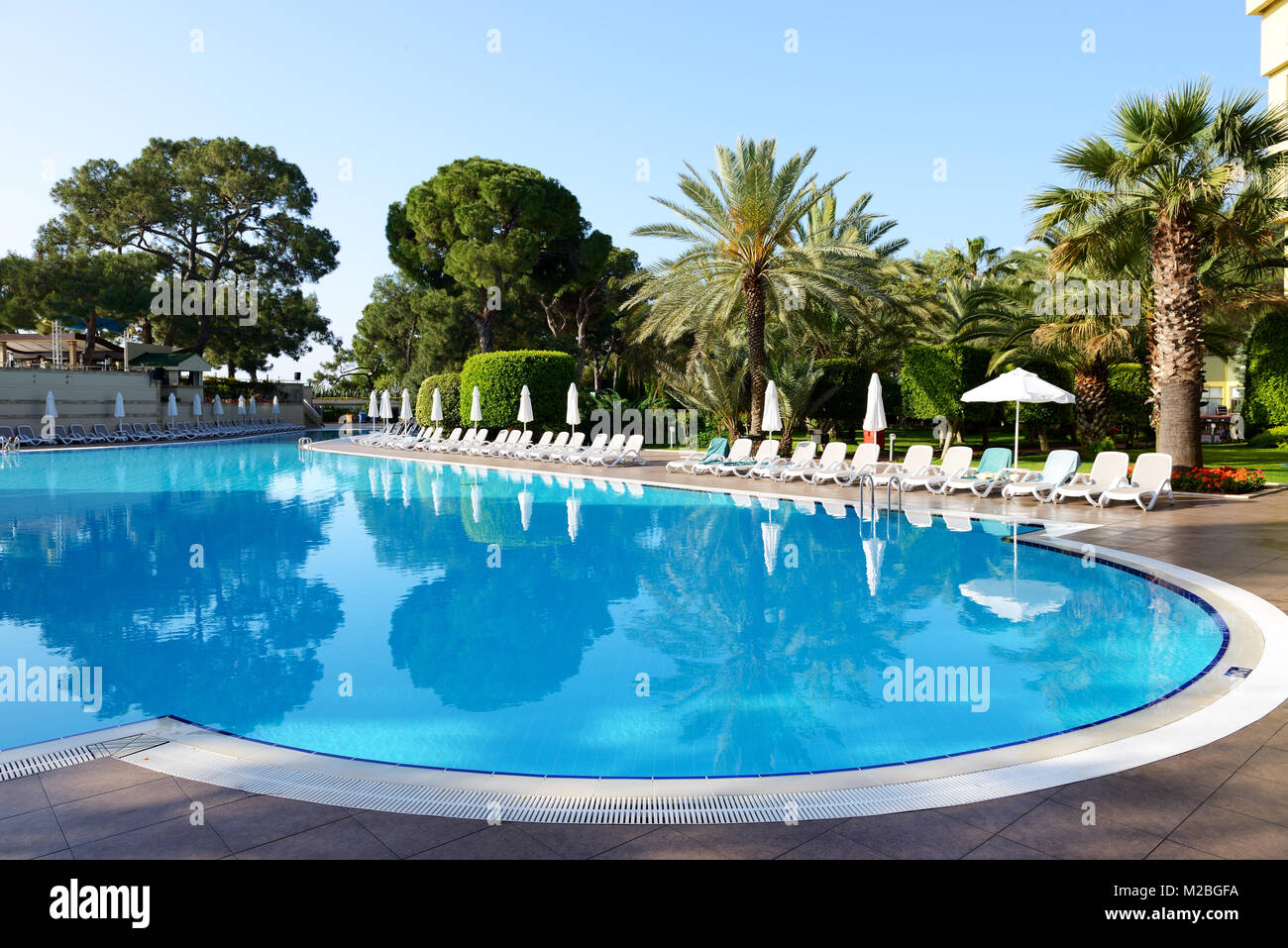 Swimming pool at luxury hotel, Antalya, Turkey Stock Photo - Alamy