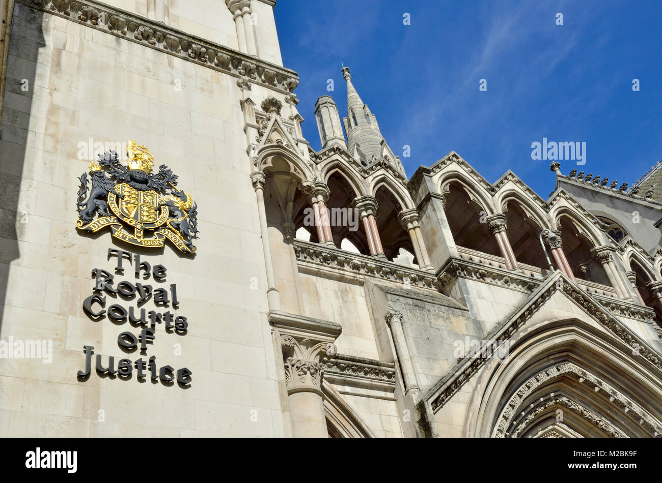 London, England, UK. The Royal Courts of Justice in the Strand Stock ...