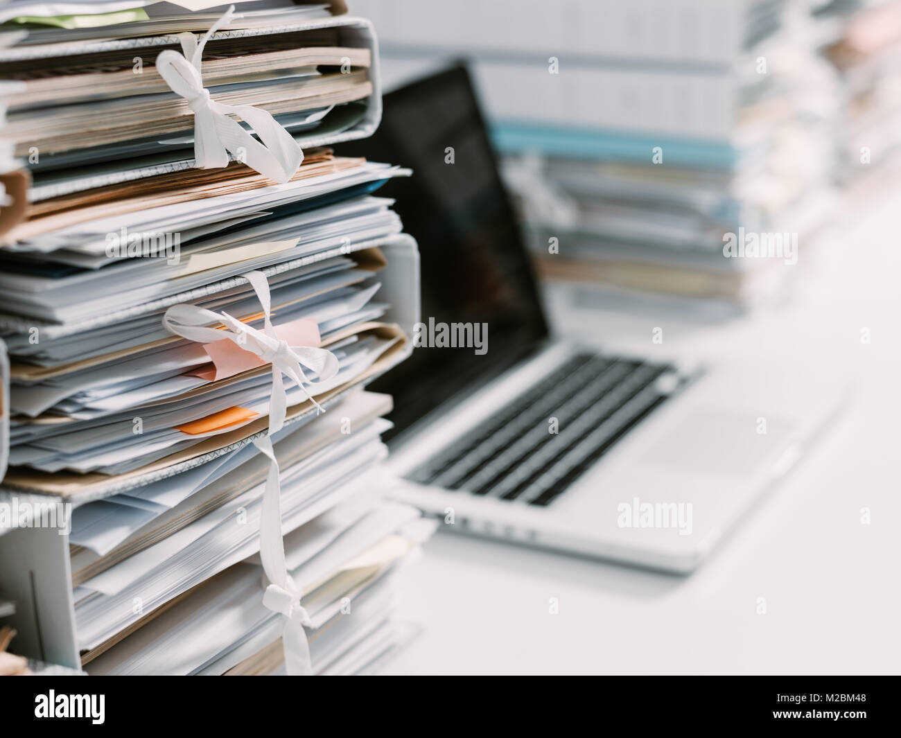 Piles of paper office hi-res stock photography and images - Alamy