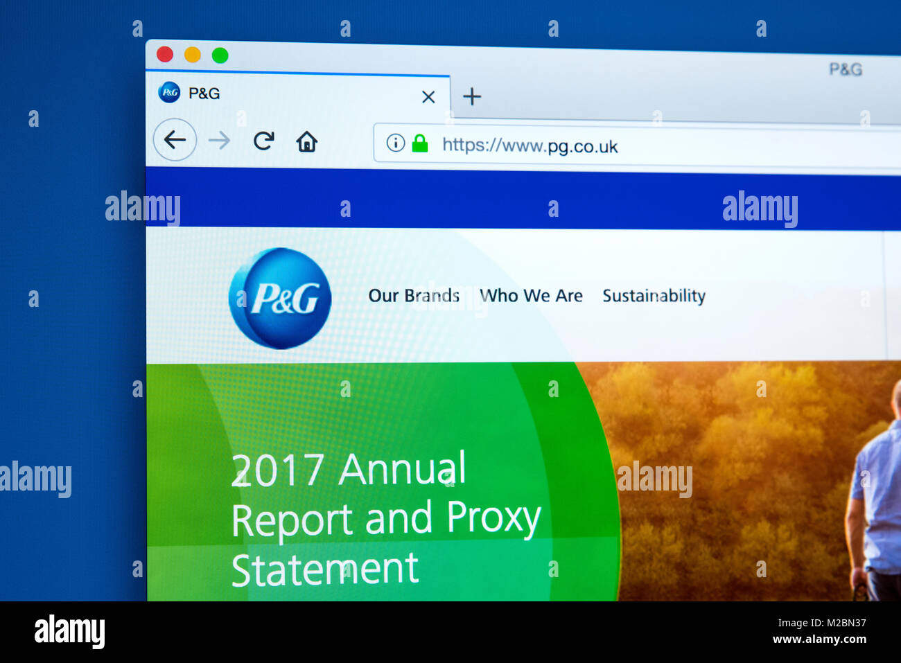 LONDON, UK - JANUARY 10TH 2018: The homepage of the official website ...