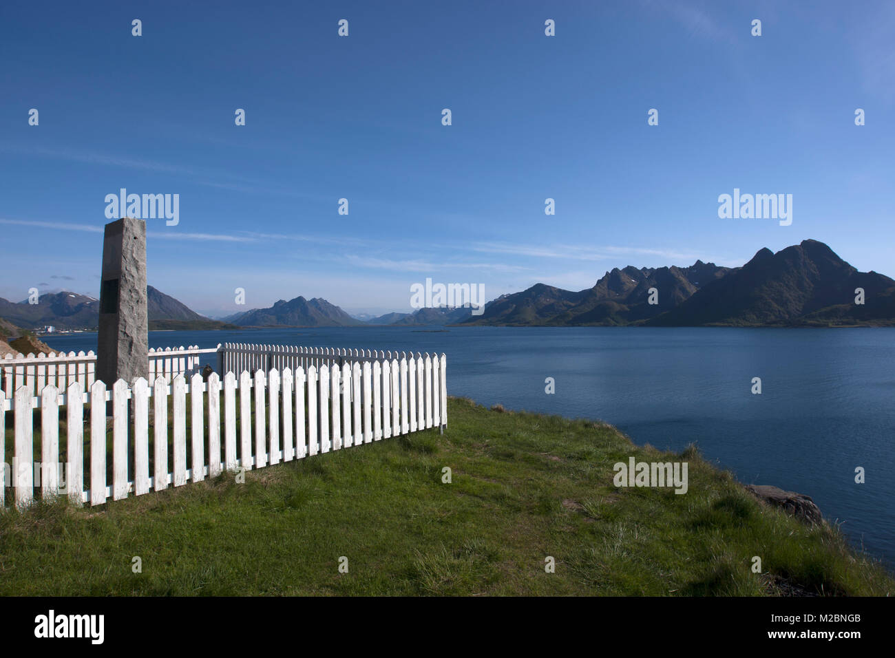 Raftsundet, a strait in the municipalities of Hadsel and Vågan ...