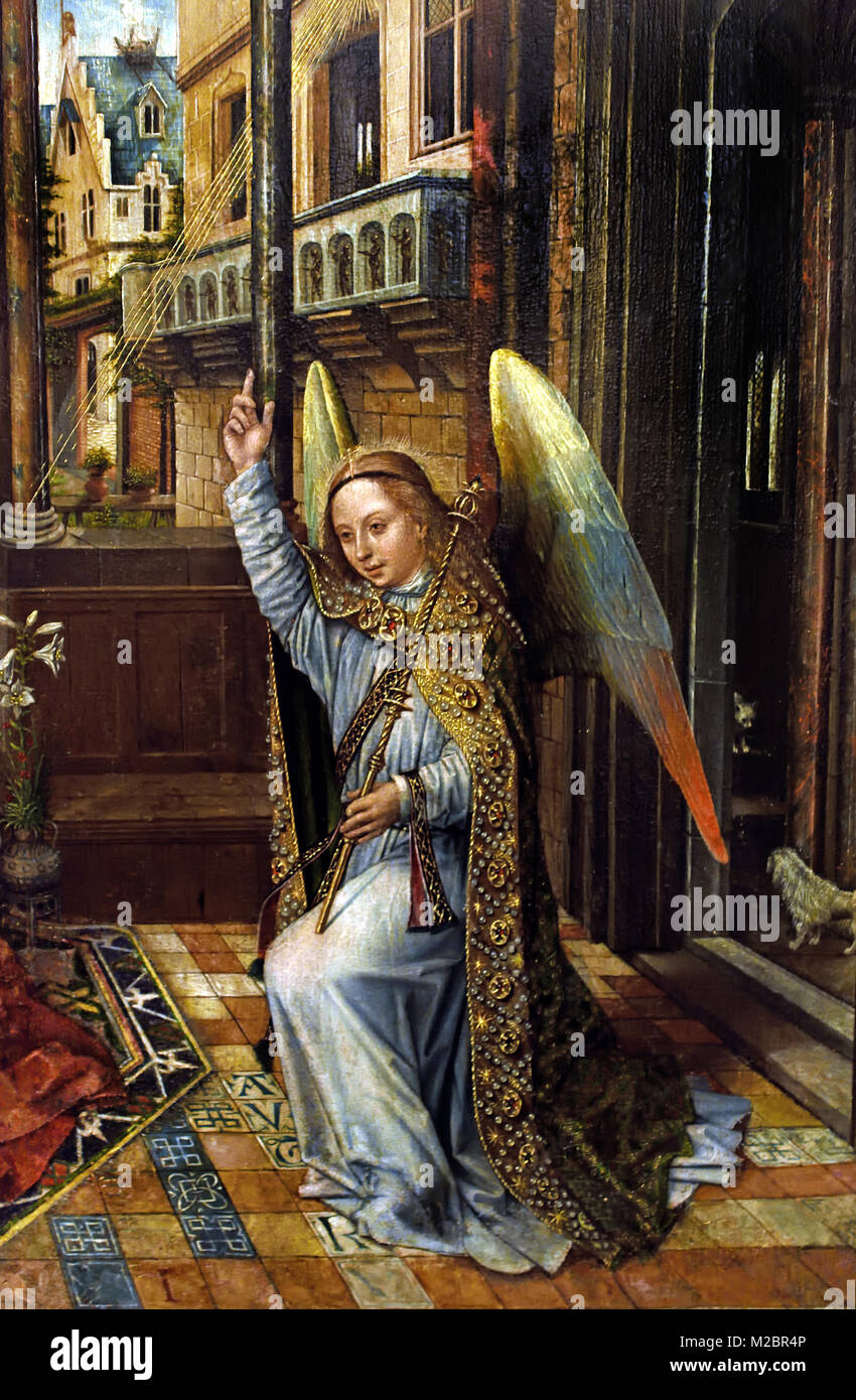 Angel of annunciation fragment 1500 hi-res stock photography and images ...