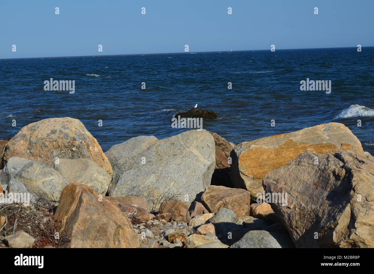 Large rocks on the beach Stock Photo - Alamy