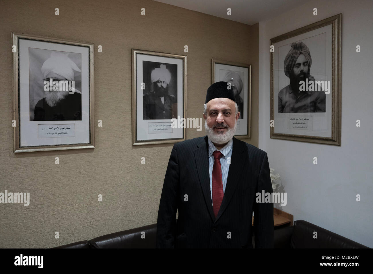 Emir Muhammad Sharif Odeh, head of the Ahmadiyya Muslim community in ...