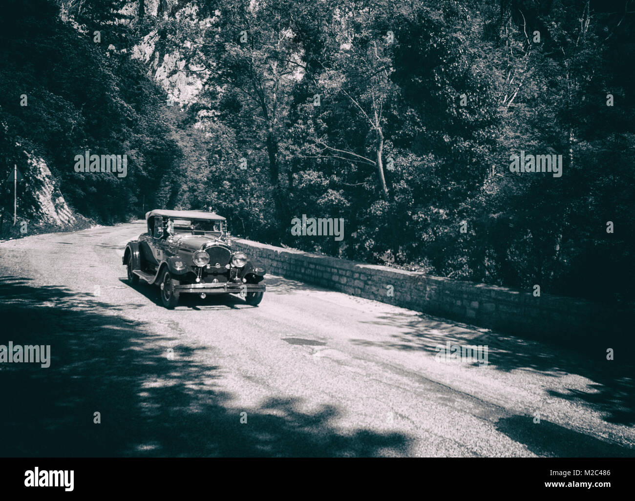 CHRYSLER 72 SPORT 1927 old racing car in rally Mille Miglia 2015 the ...