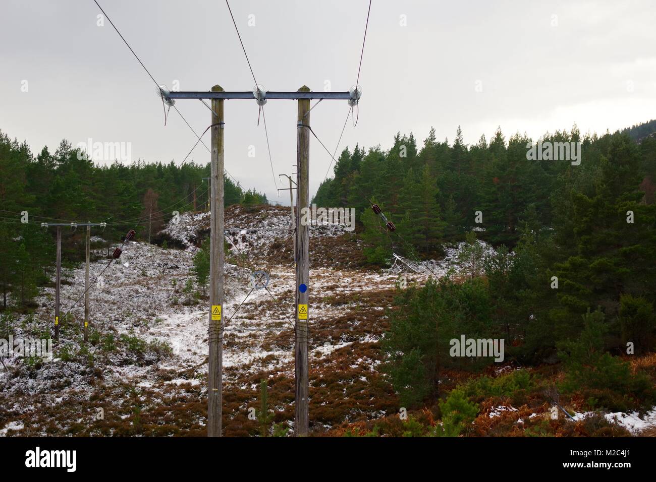 Telegraph Poles of the National Grid Electricity Supply Through a ...