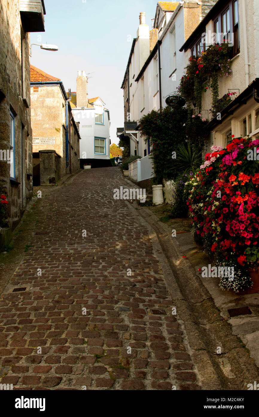 St Ives, streets and houses Stock Photo - Alamy