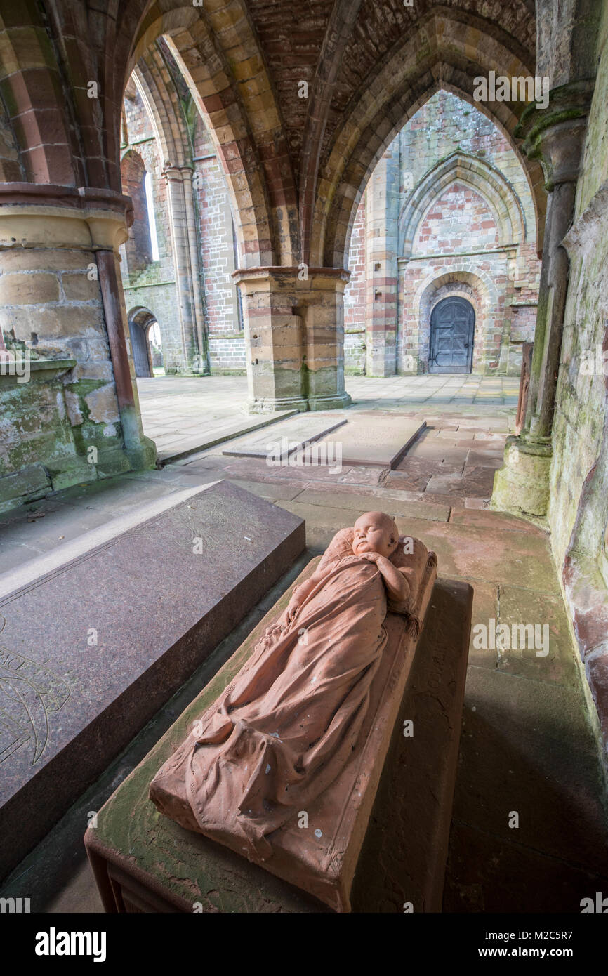 Child's tomb made from terracota by sculptur Edgar Boehm on the tome of ...
