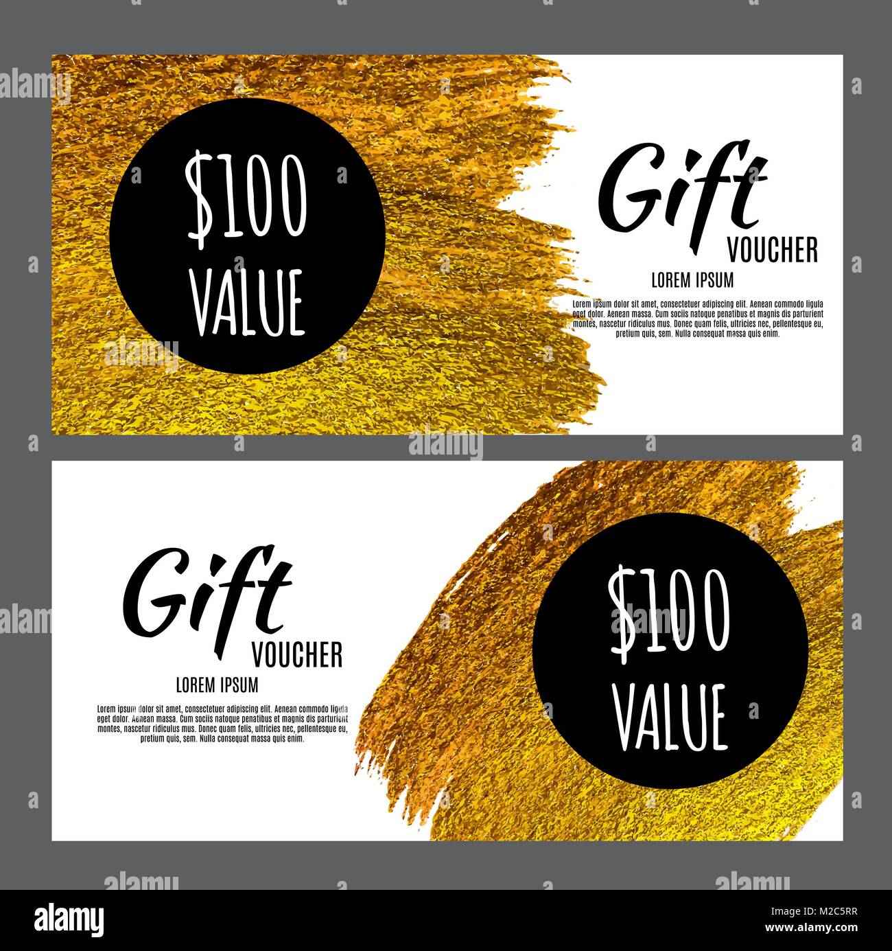 Gift Voucher Template Vector Illustration for Your Business Stock ...