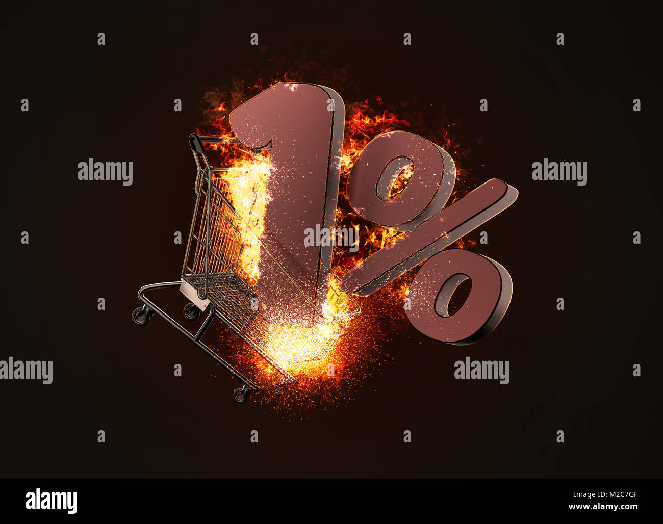 1 percent sign hi-res stock photography and images - Alamy