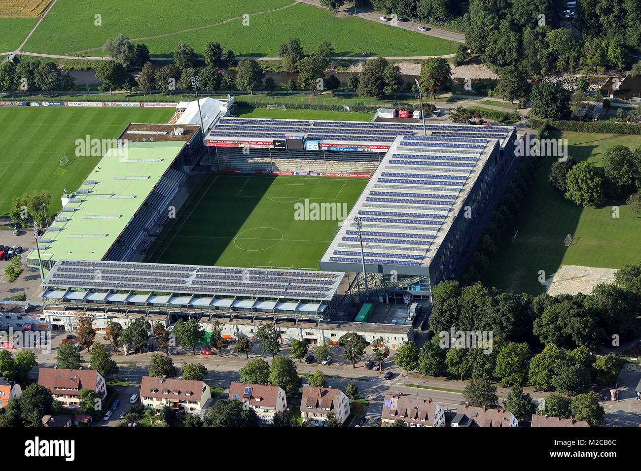 Das Schwarzwaldstadion (vorm. Mage Solar Stadion) an der ...