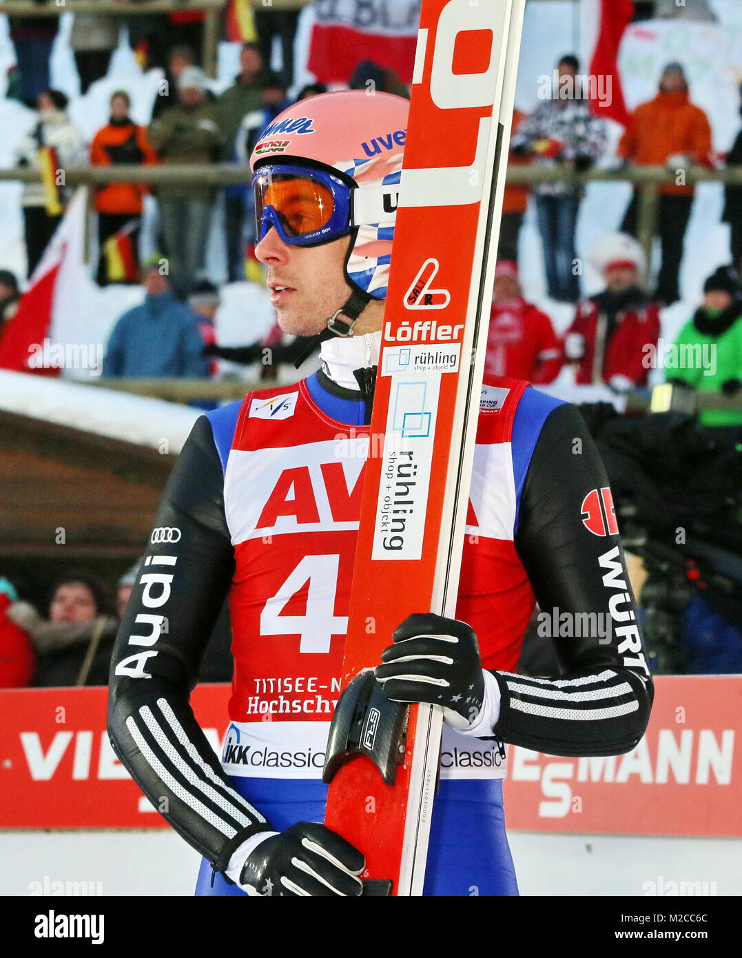Skispringer Michael NEUMAYER beim 2. Wettkampf Weltcup-Skispringen ...