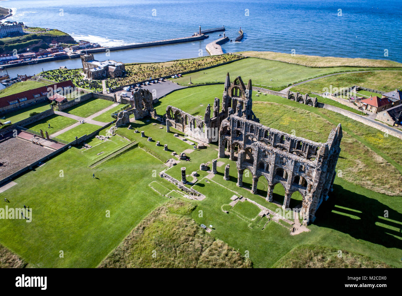 Whitby bay abbey hi-res stock photography and images - Alamy