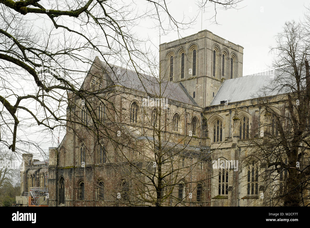 Norman and Gothic Winchester Cathedral (Cathedral Church of the Holy ...