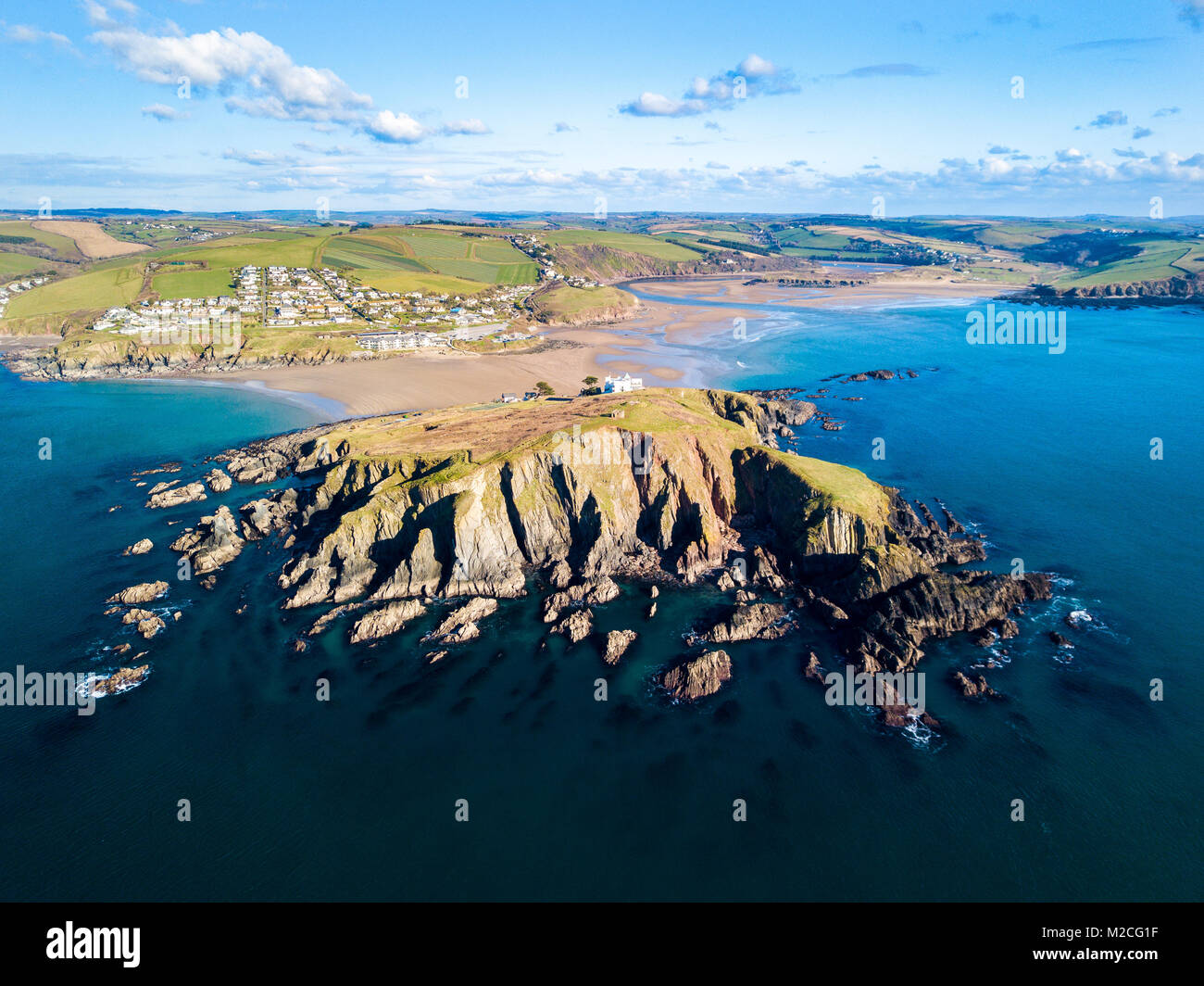 Devon island aerial hi-res stock photography and images - Alamy