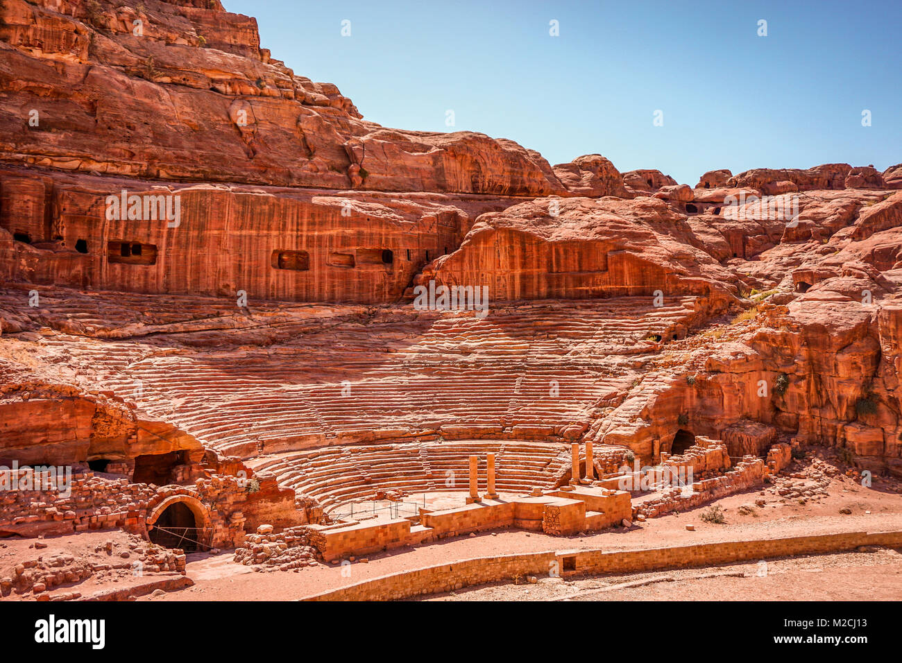 The Amphitheater at Petra, Jordan Stock Photo - Alamy