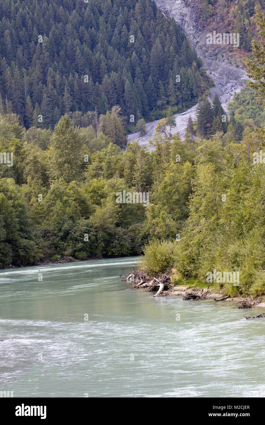 Along Green River Forest Service Road in British Columbia is wild river ...