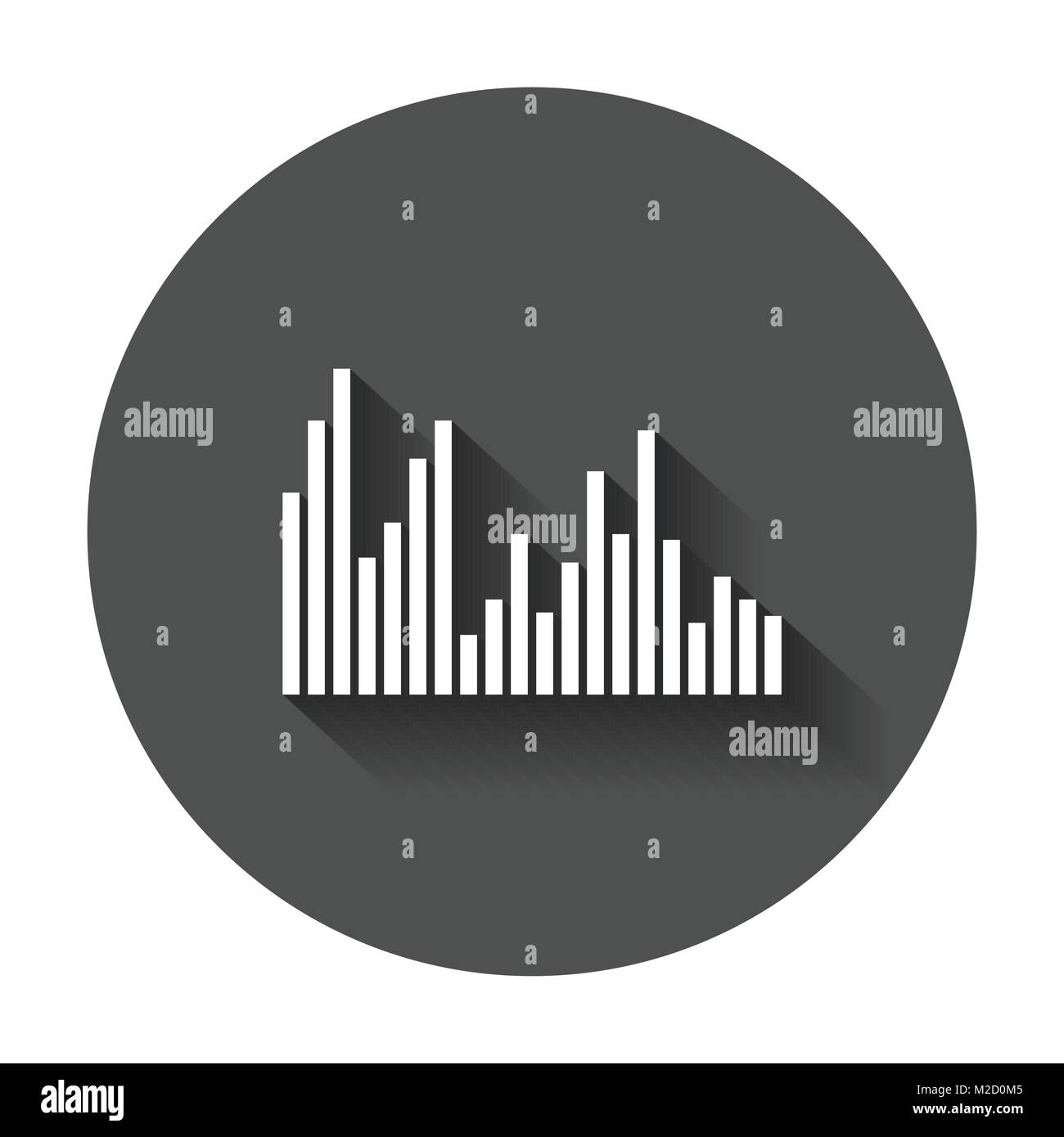 Vector sound waveforms icon. Sound waves and musical pulse vector ...