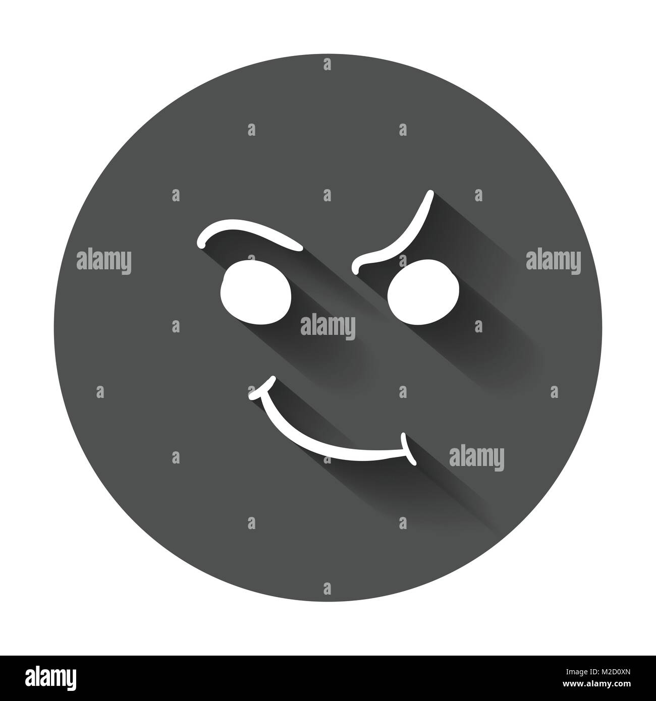 Simple smile vector icon. Hand drawn face doodle illustration with long ...