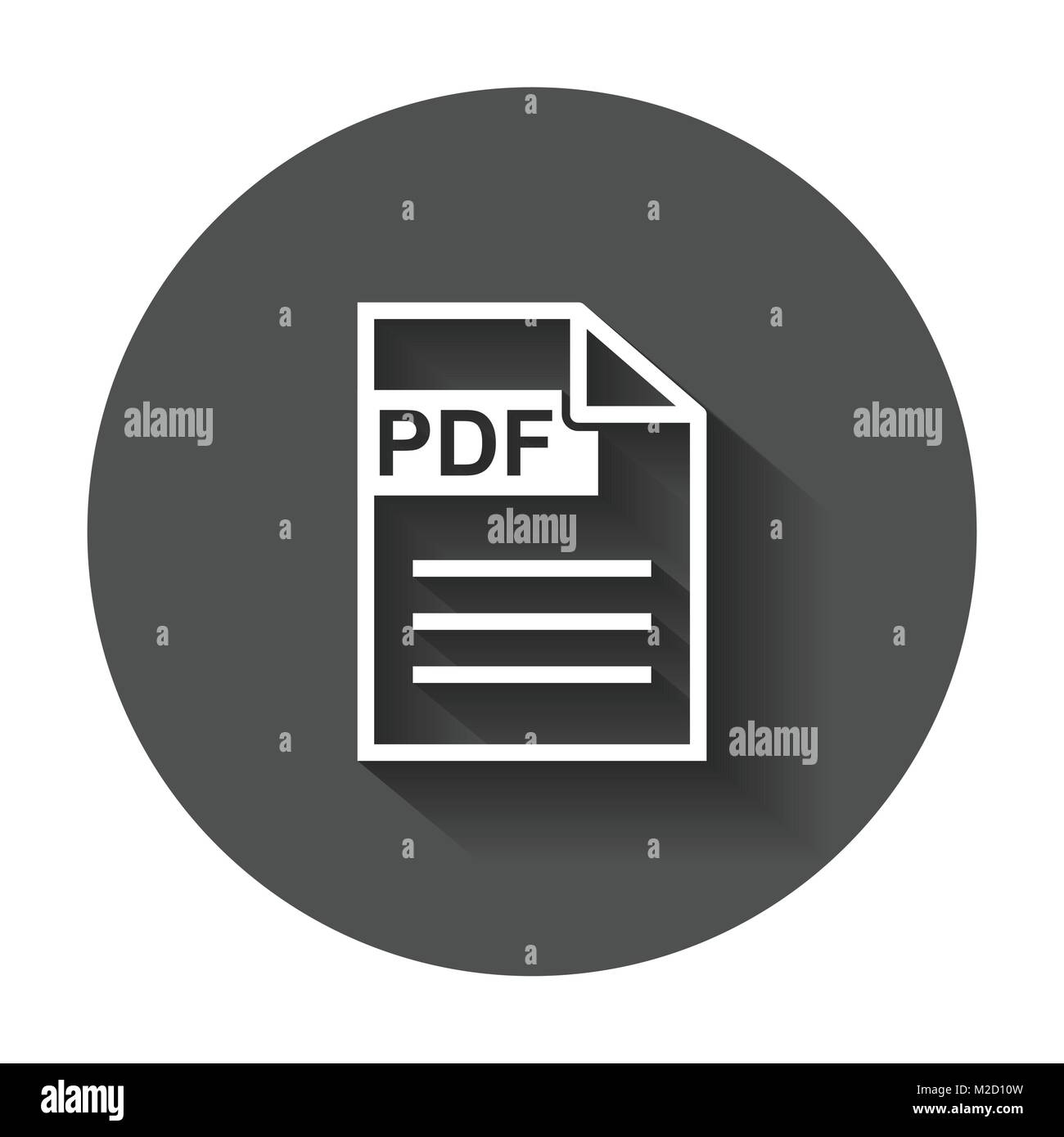 PDF download vector icon. Simple flat pictogram for business, marketing ...
