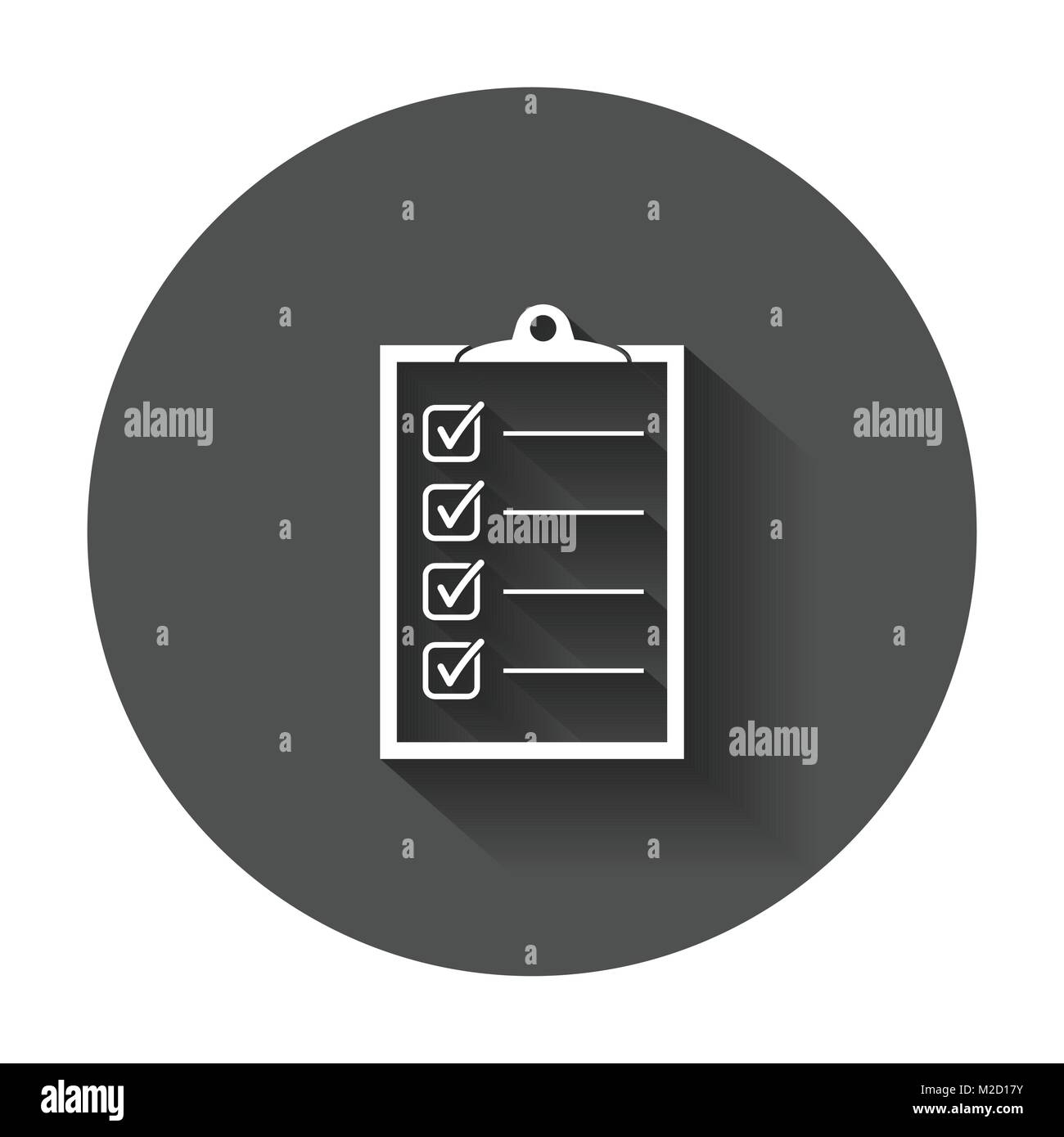 To do list icon. Checklist, task list vector illustration in flat style ...