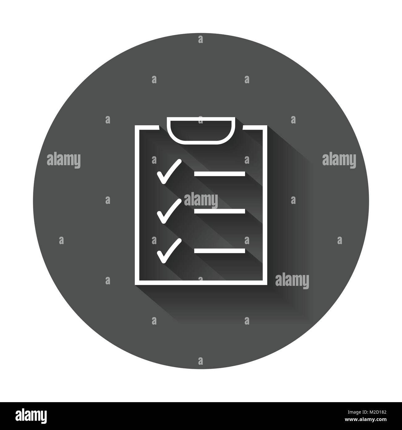 To do list icon. Checklist, task list vector illustration in flat style ...