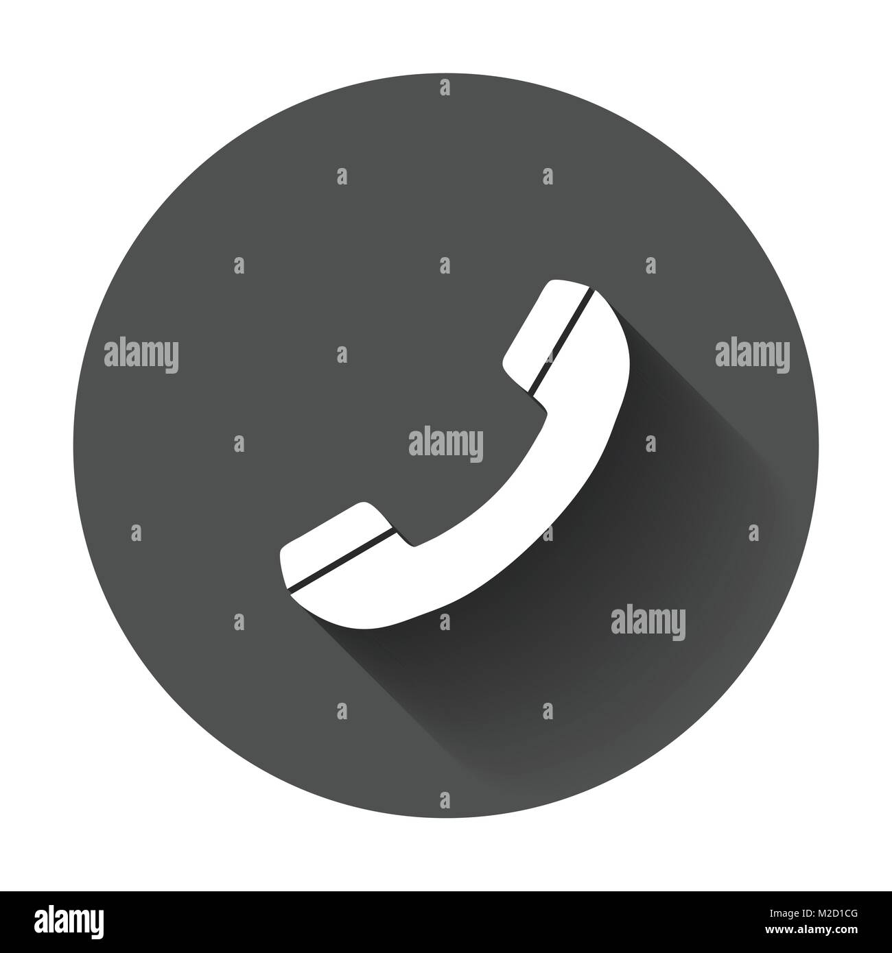 Phone icon vector, contact, support service sign. Telephone ...