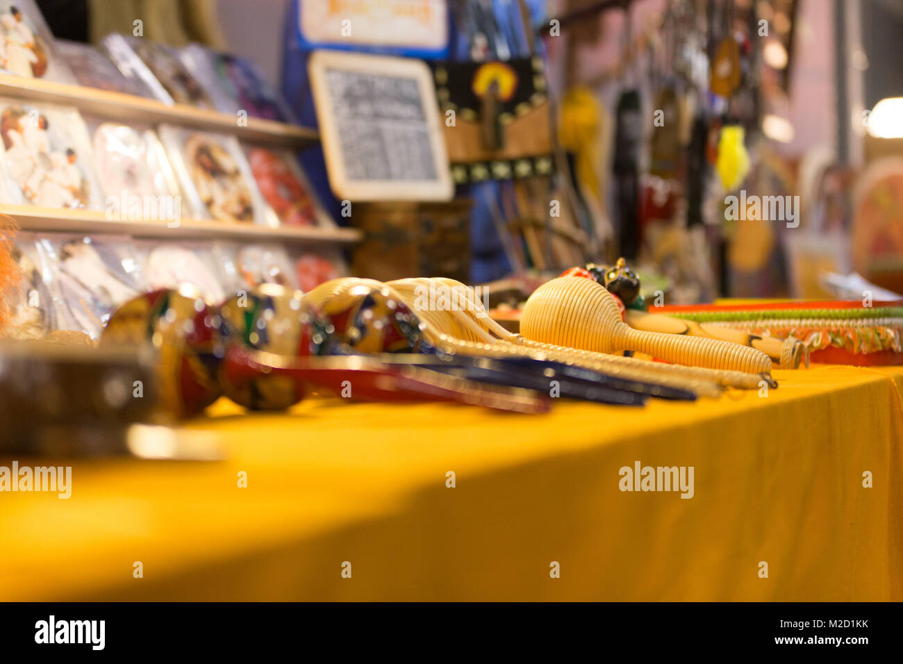 Typical Indian handmade musical instruments Stock Photo - Alamy